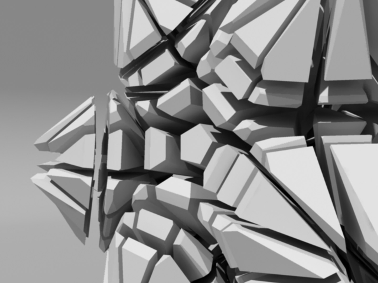 Voronoi Tesselation 3d Obj