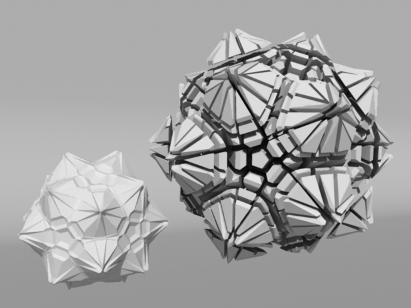 Voronoi Tesselation 3d Obj
