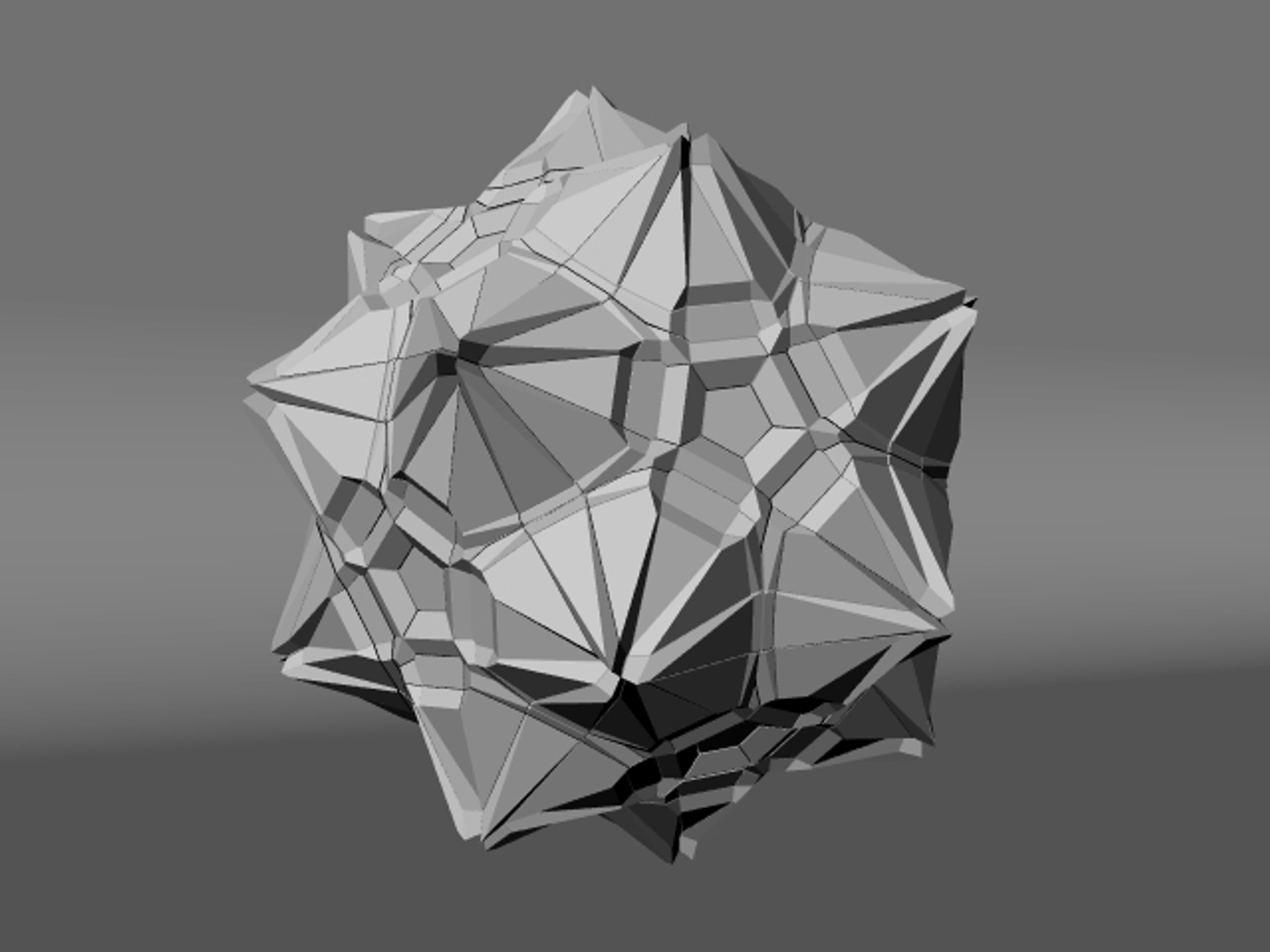 voronoi tesselation 3d obj