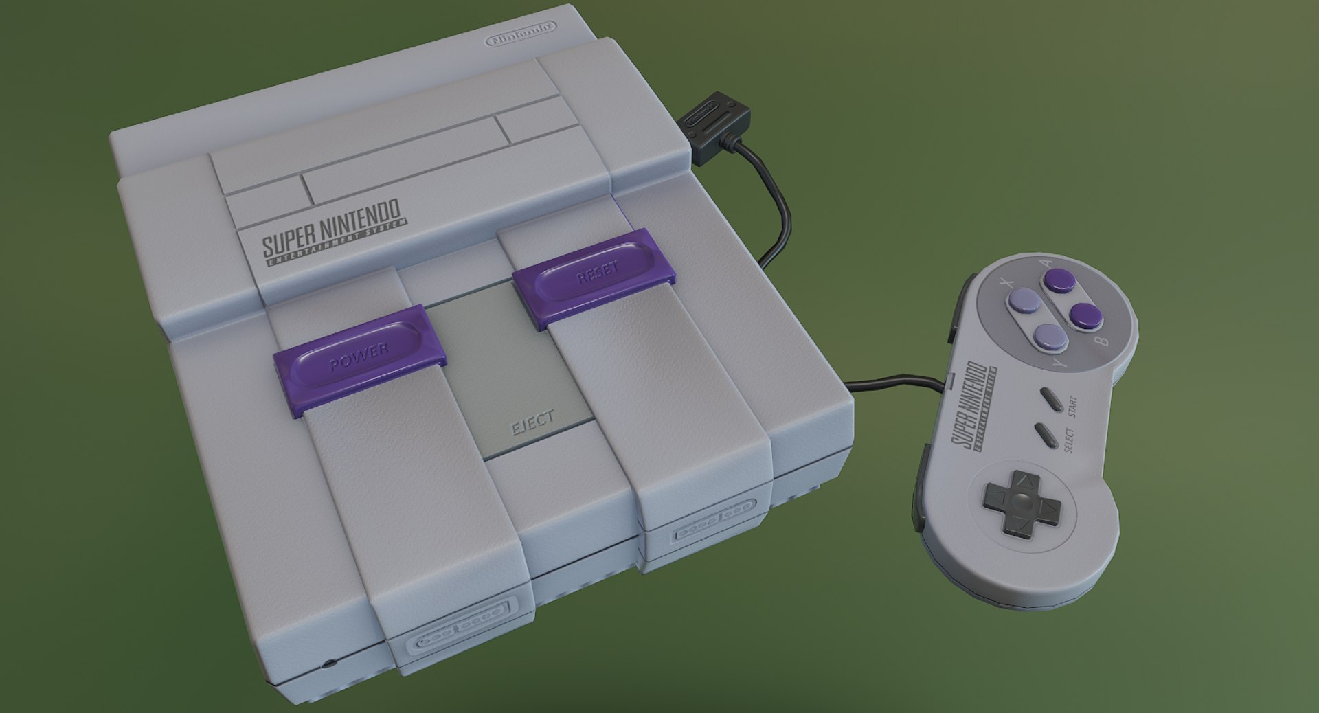 Nintendo Snes Model - TurboSquid 1336656