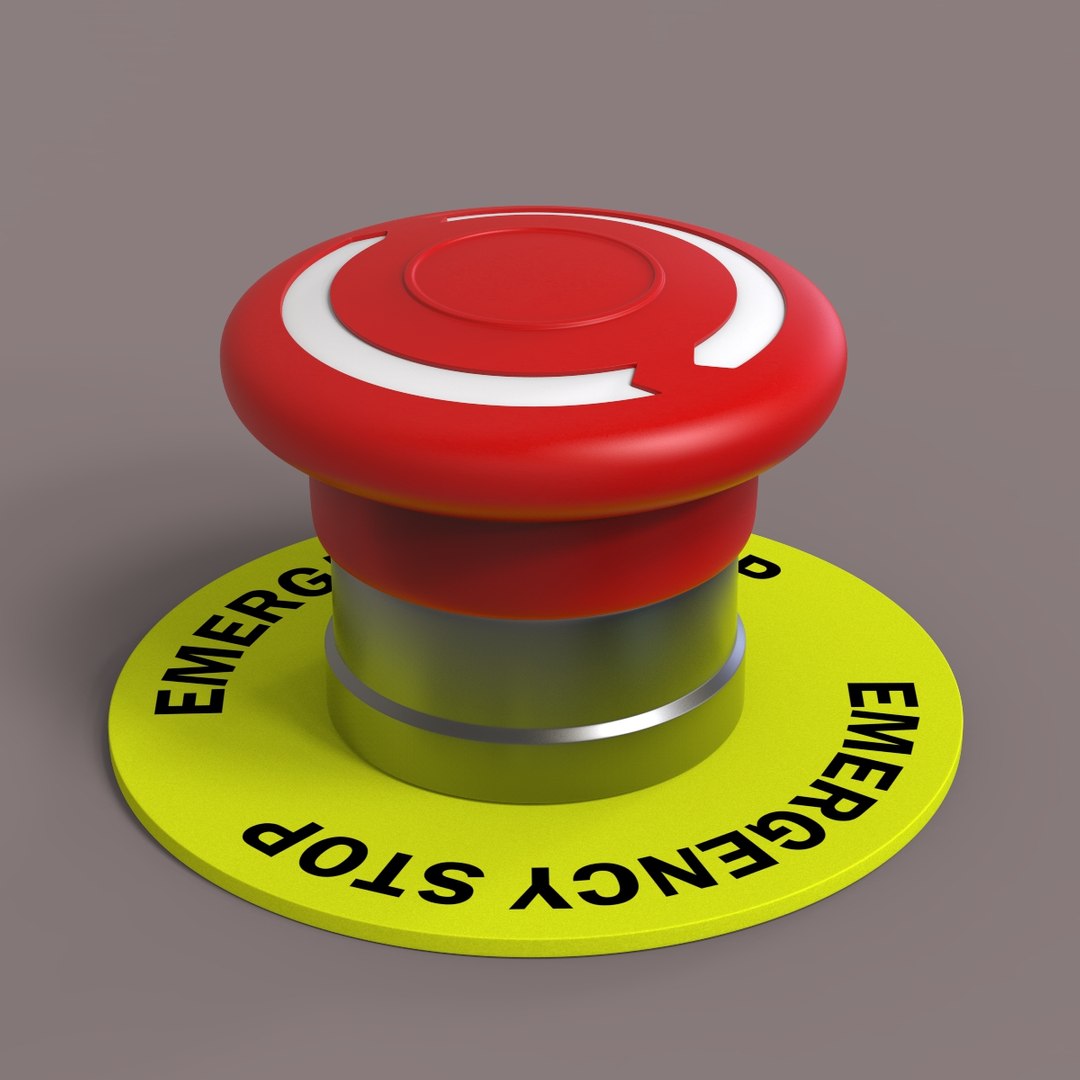 Emergency Button 3D - TurboSquid 1206010