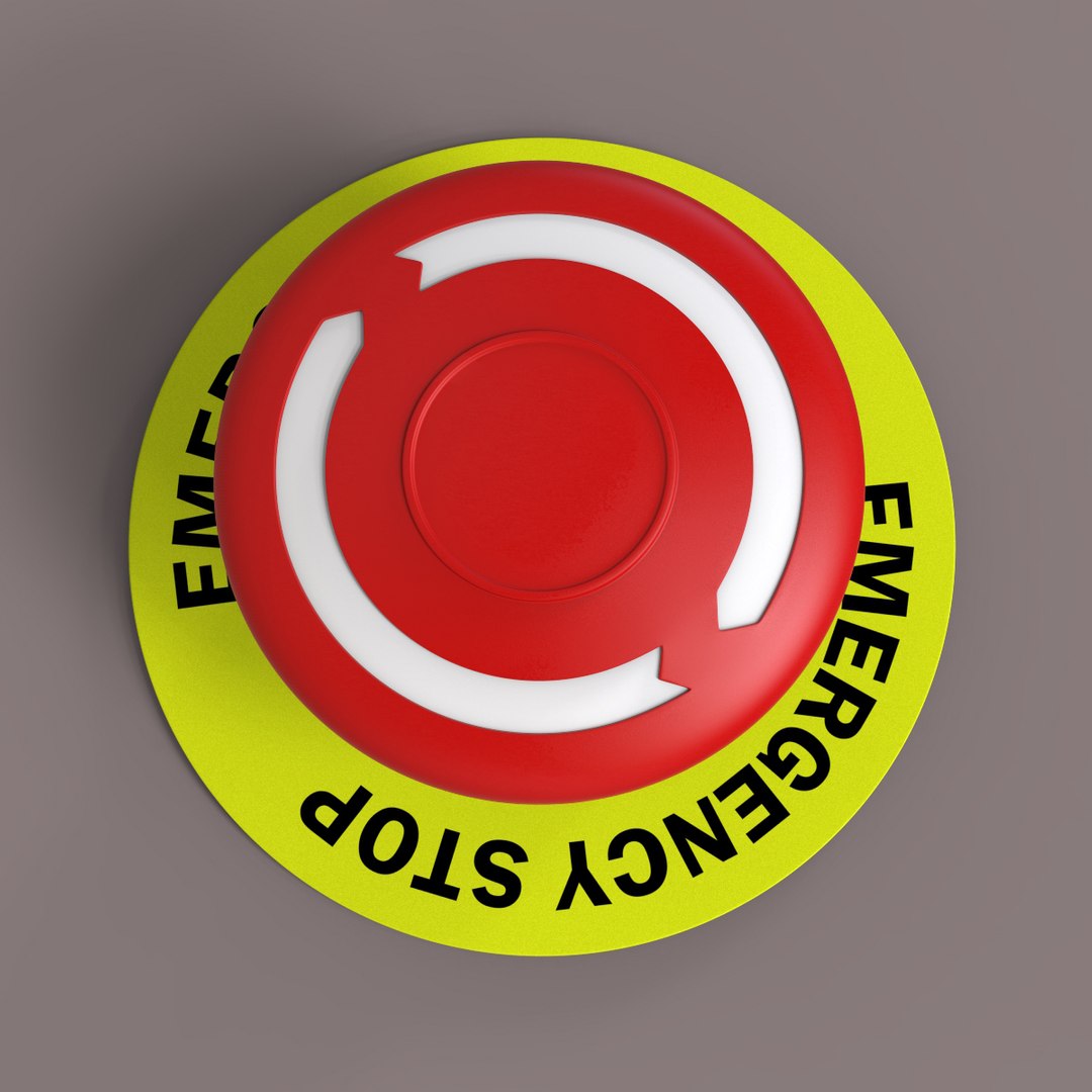 Emergency Button 3D - TurboSquid 1206010