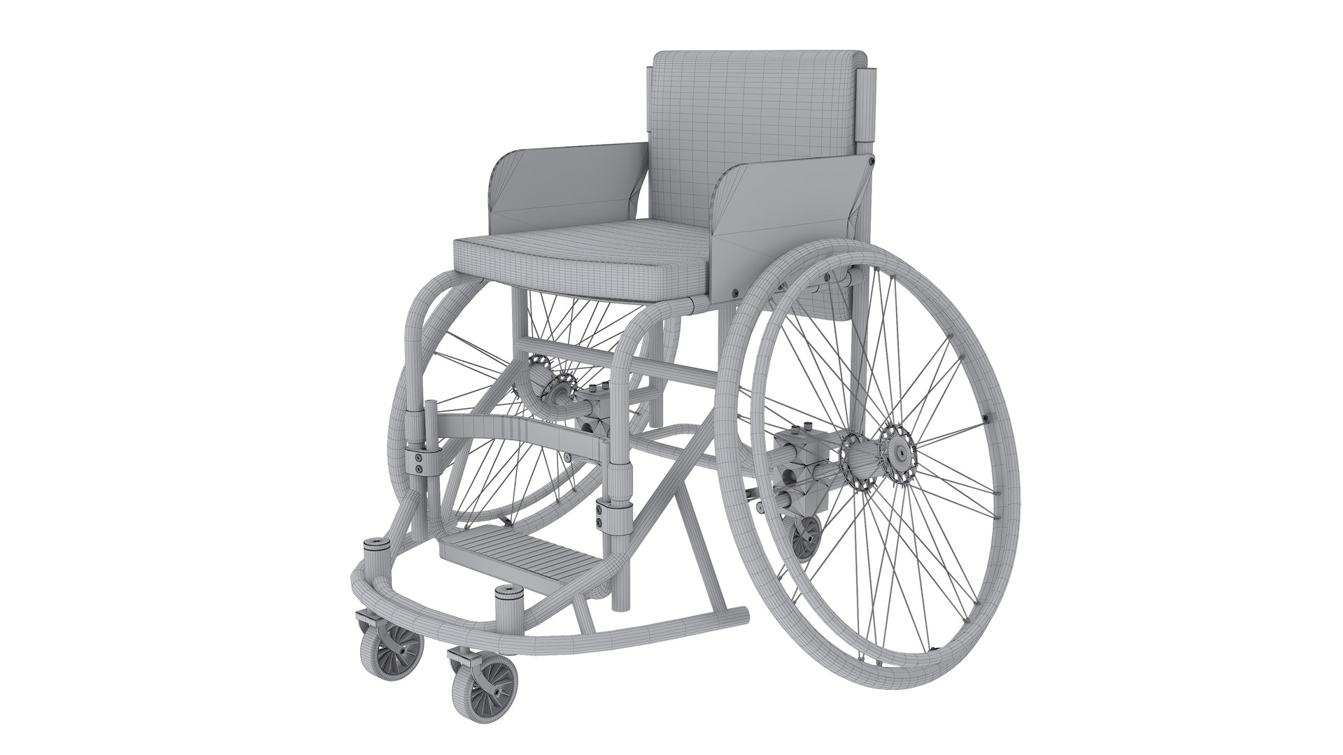 3D Sport Wheelchair 3D Model Model - TurboSquid 2277291