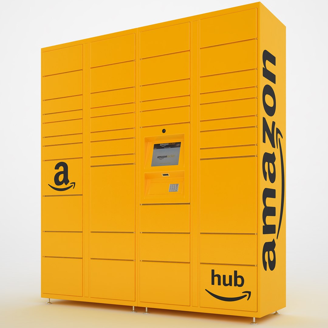 3D amazon delivery lockers - TurboSquid 1439905