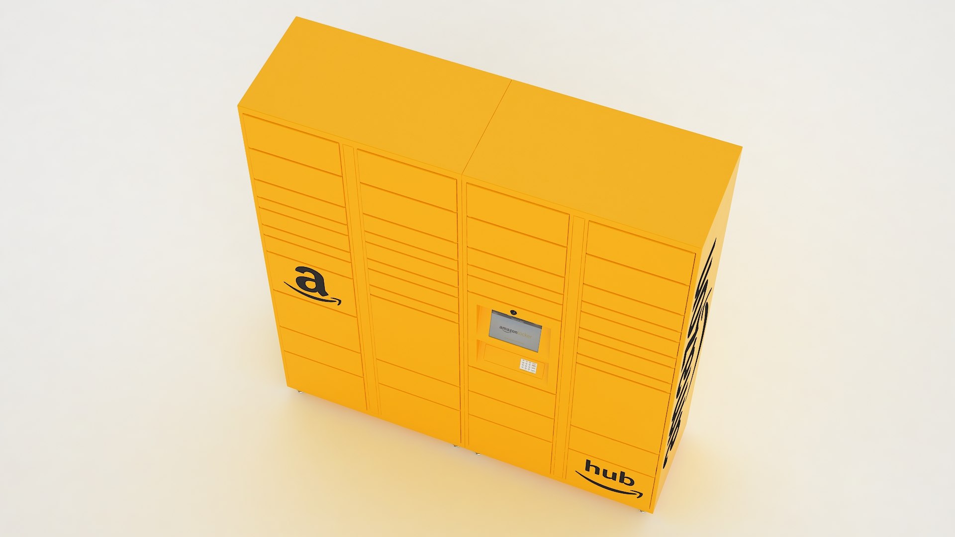 3D Amazon Delivery Lockers - TurboSquid 1439905