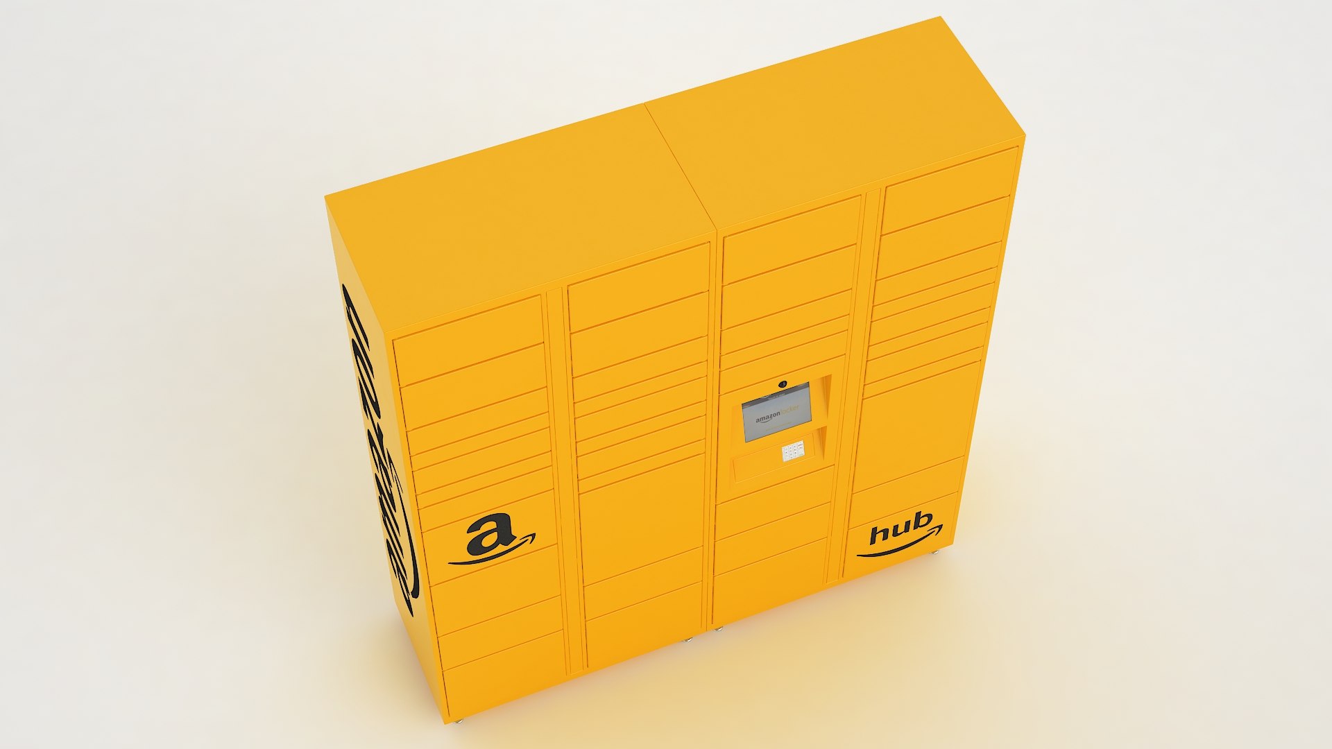 3D Amazon Delivery Lockers - TurboSquid 1439905