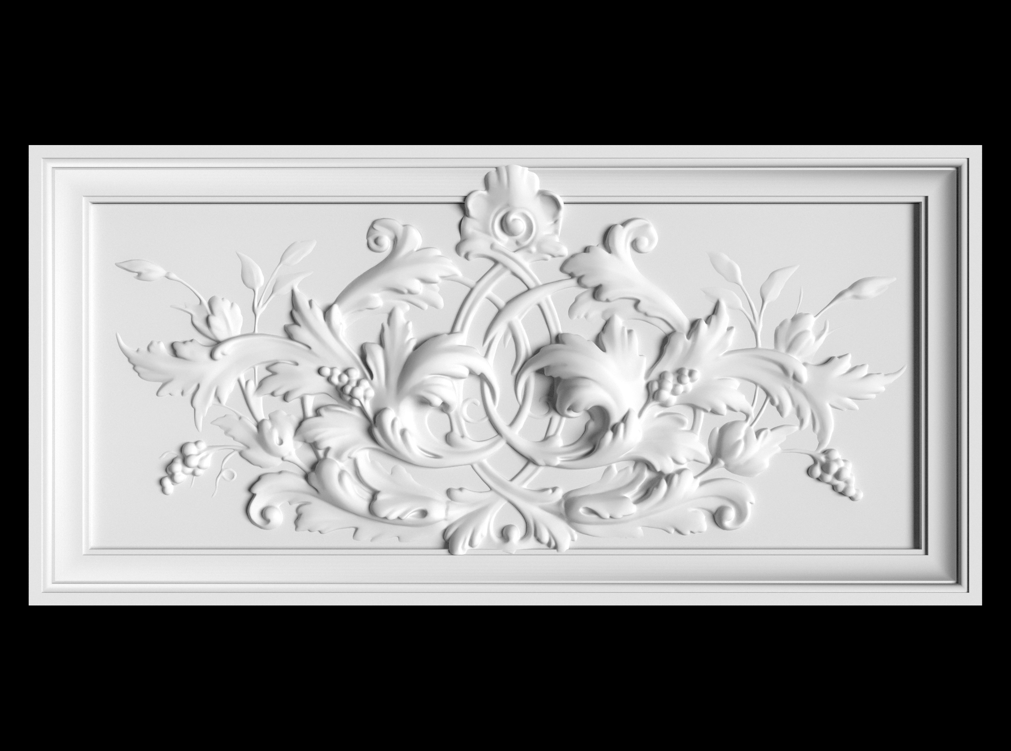 3D cartouche panel | 1148876 | TurboSquid