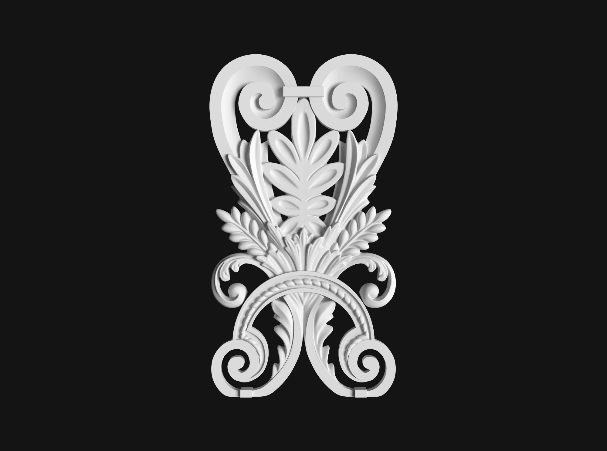 3D cartouche panel | 1148876 | TurboSquid