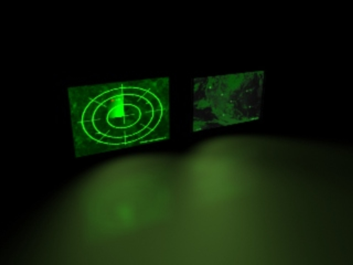 Green Radars 3d Model