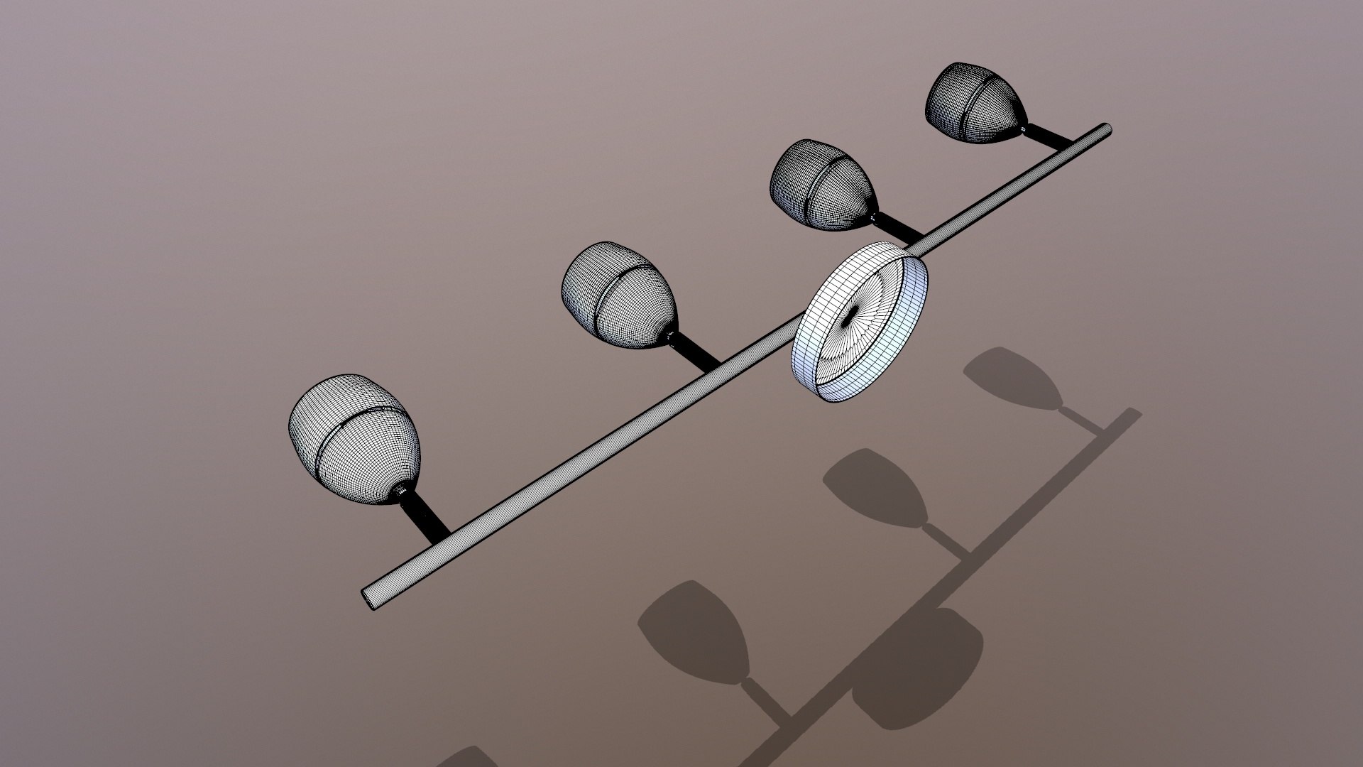 3D Led Ceiling Light Model - TurboSquid 2271855