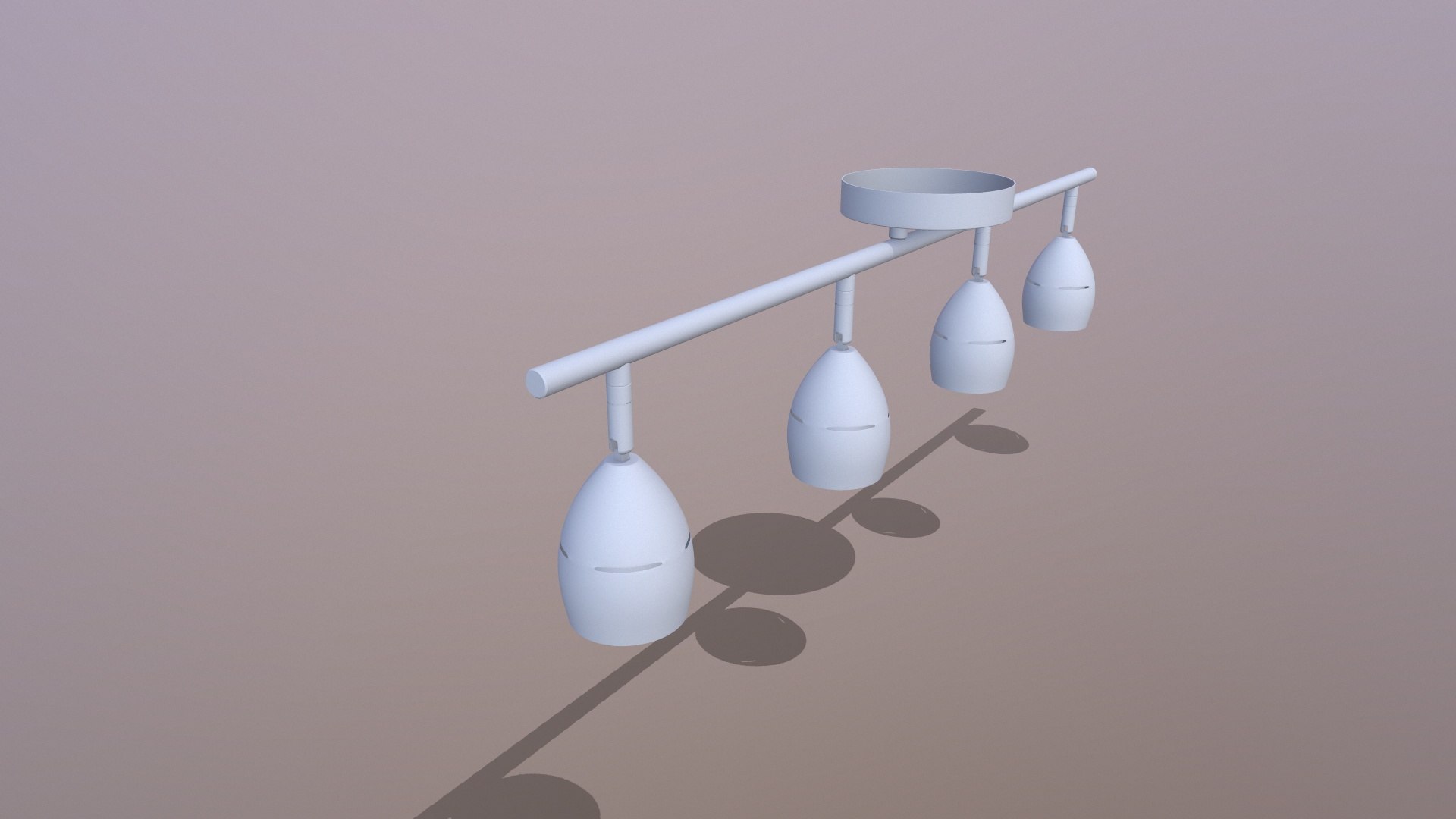 3D Led Ceiling Light Model - TurboSquid 2271855