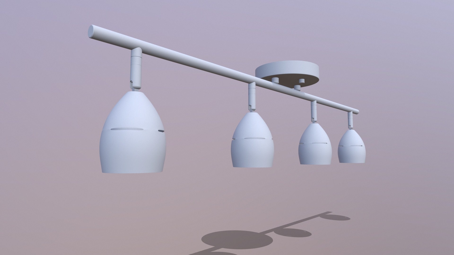 3D Led Ceiling Light Model - TurboSquid 2271855