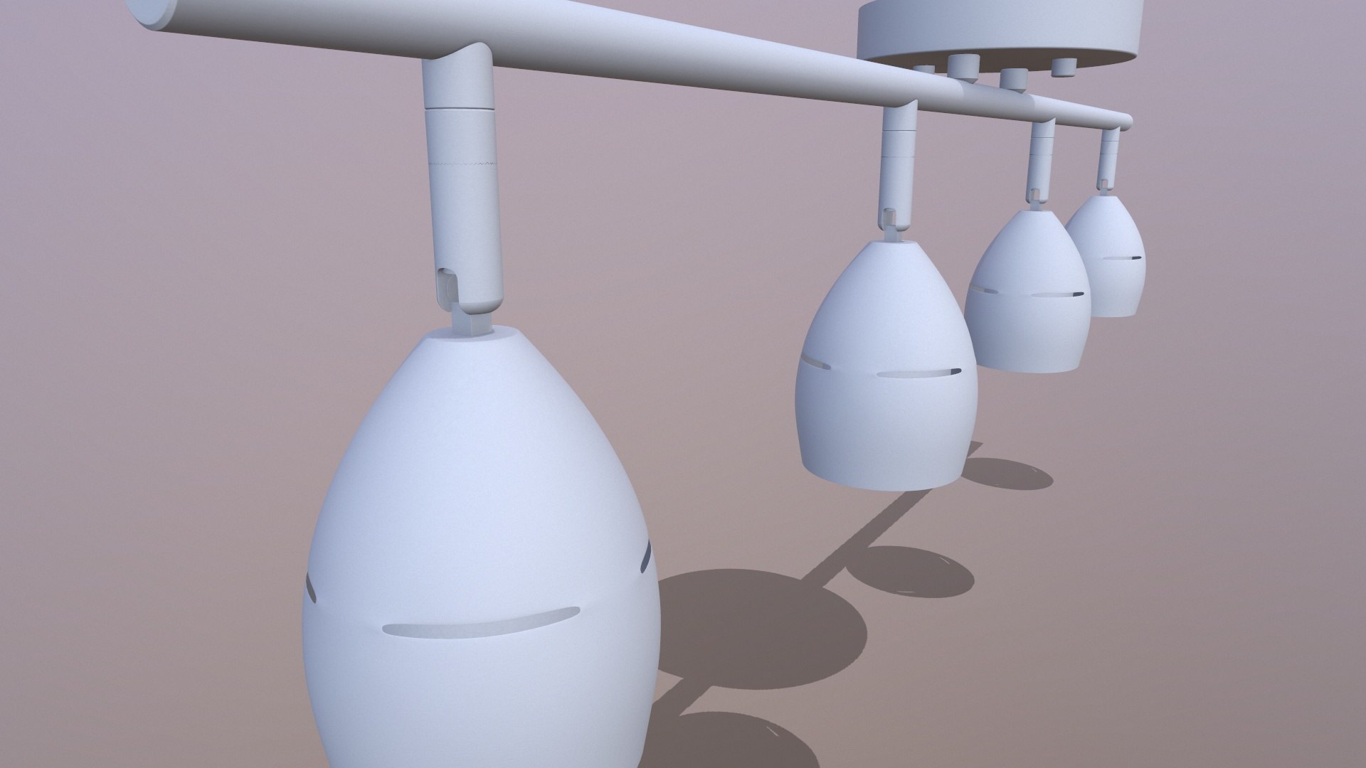 3D Led Ceiling Light Model - TurboSquid 2271855