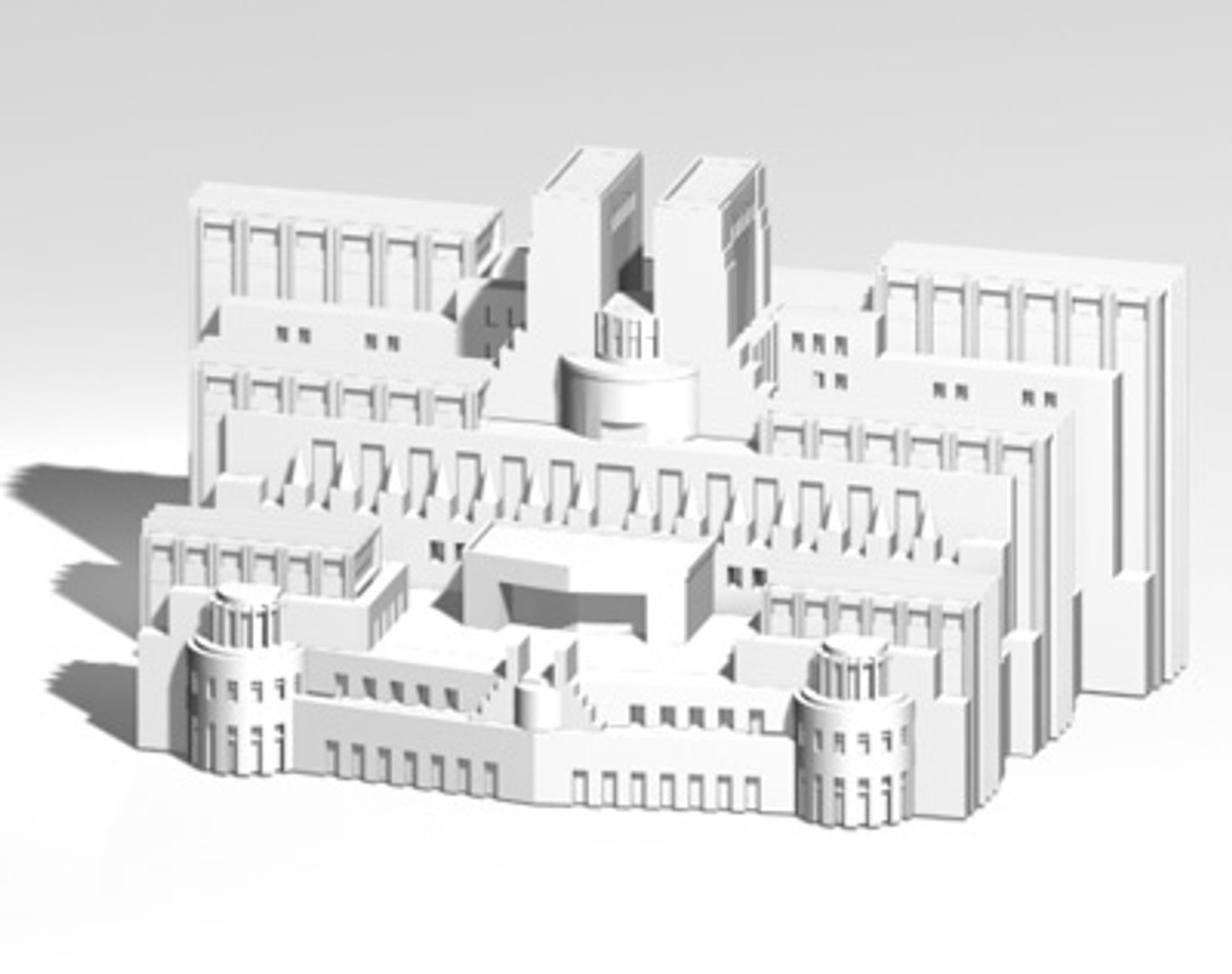 3ds Max Mi5 Headquarters Building London