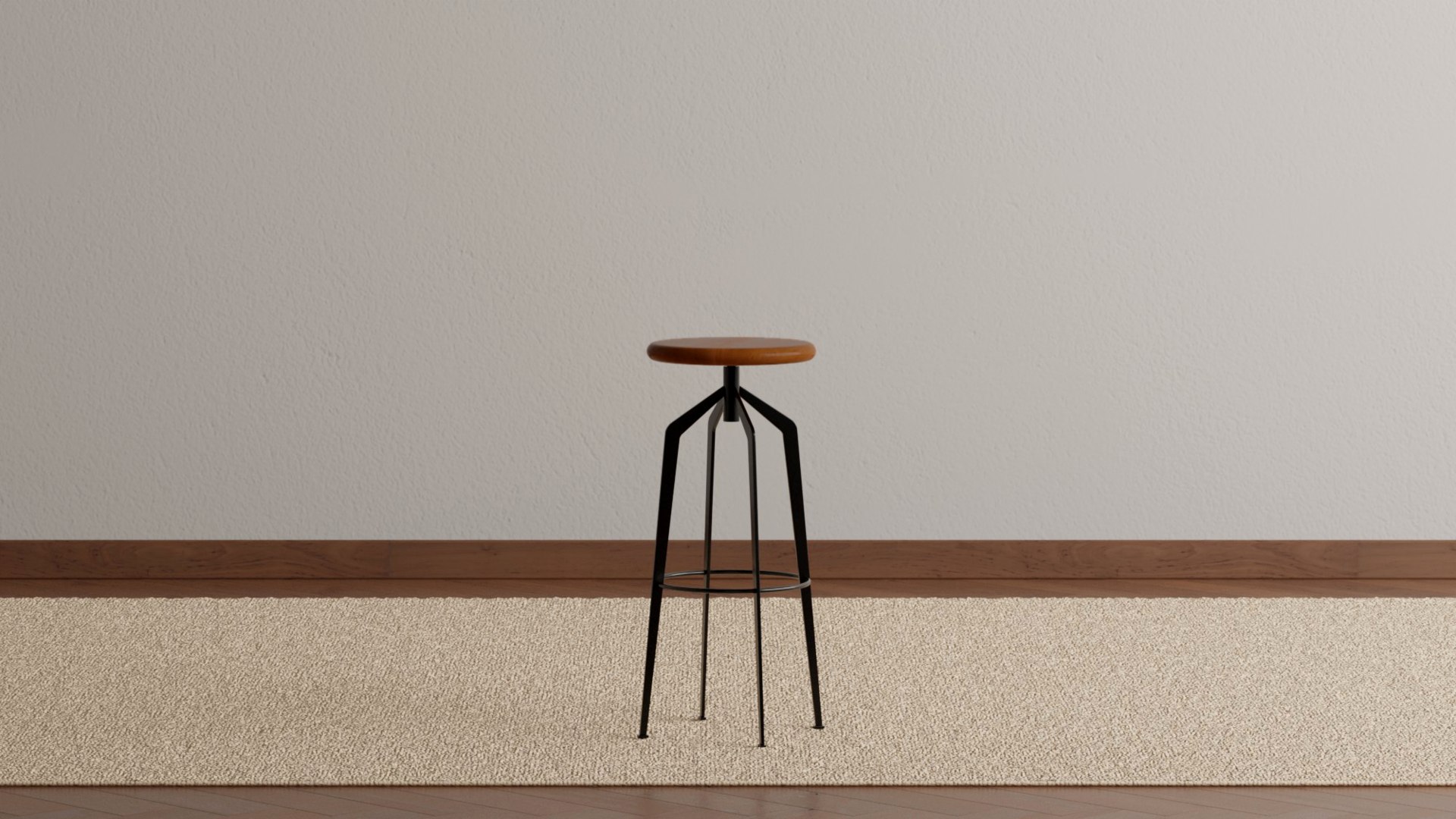 Benjamin Bar Stool 3D - TurboSquid 2228821