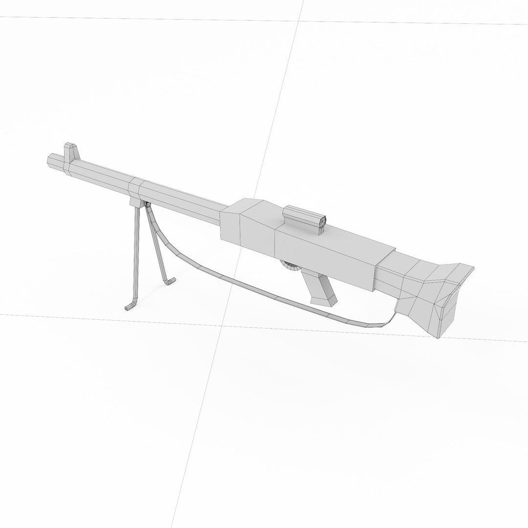 MG30 machine gun model - TurboSquid 1992606