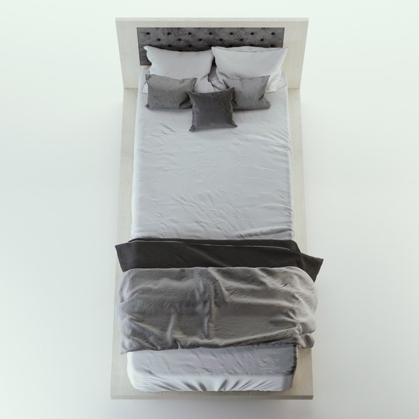 Modern luxury single bed model - TurboSquid 1594474