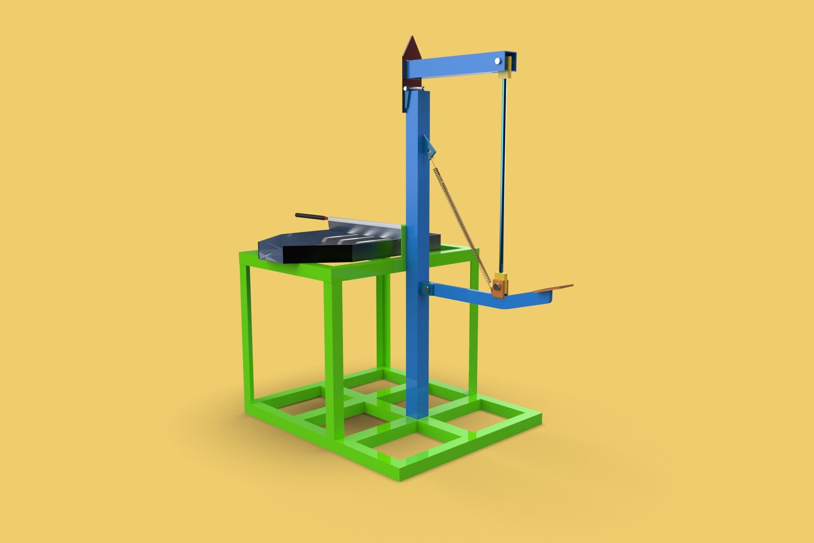 HANDLE COCONUT PEELER SPLITTER CUT TOOL DEHUSKER SHELL EXTRACTOR 3D ...