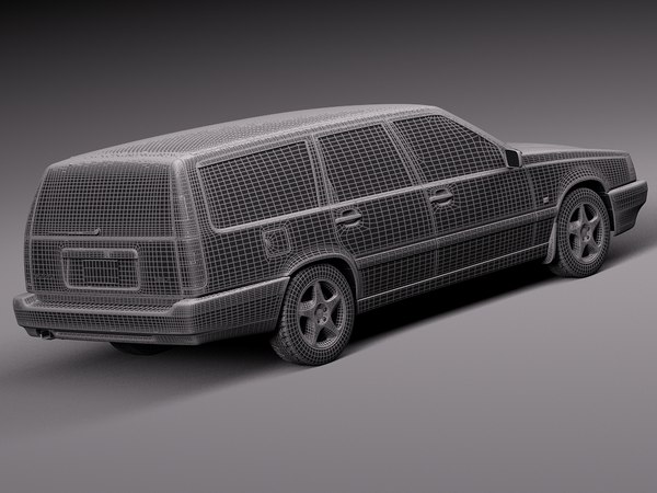 3d model wagon 1997 1991