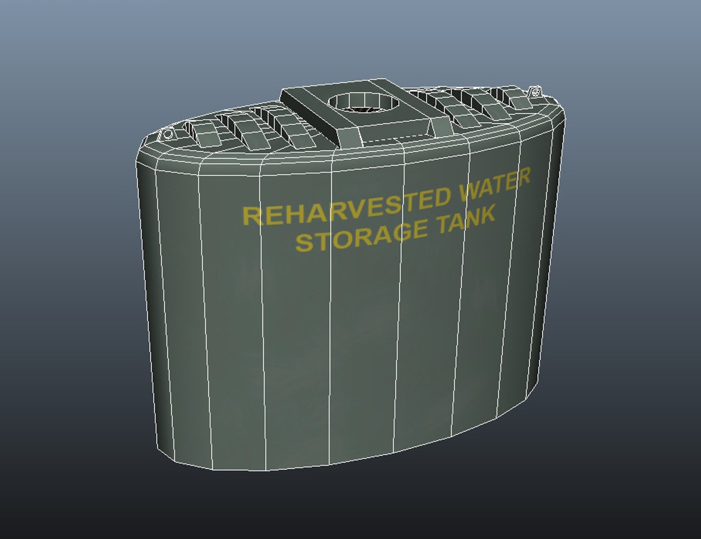 3d model water tank