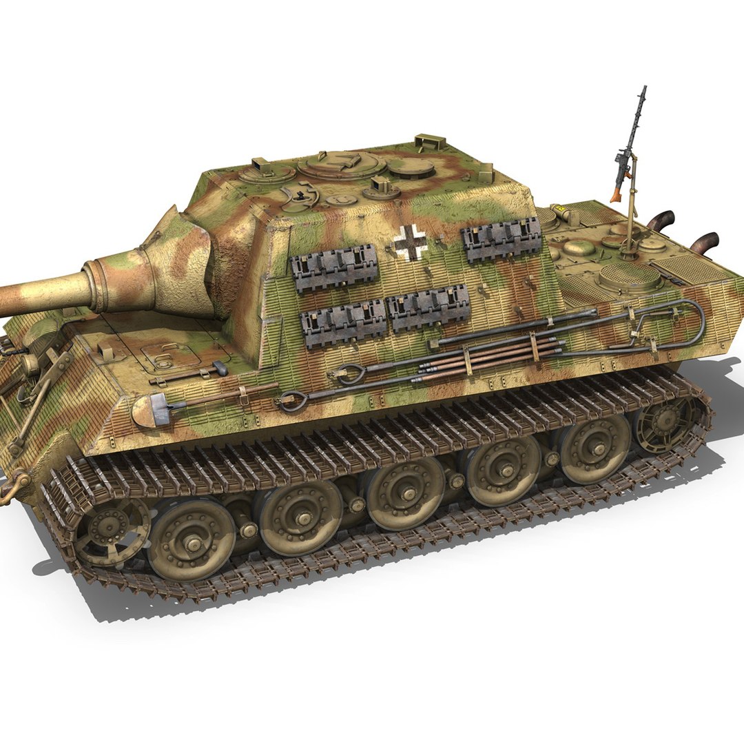 sd kfz 186 tiger ii 3d model