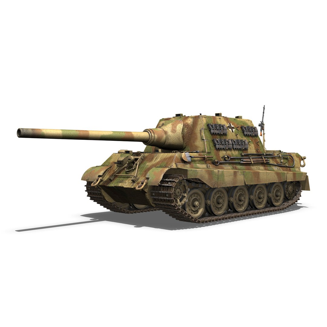 Sd Kfz 186 Tiger Ii 3d Model