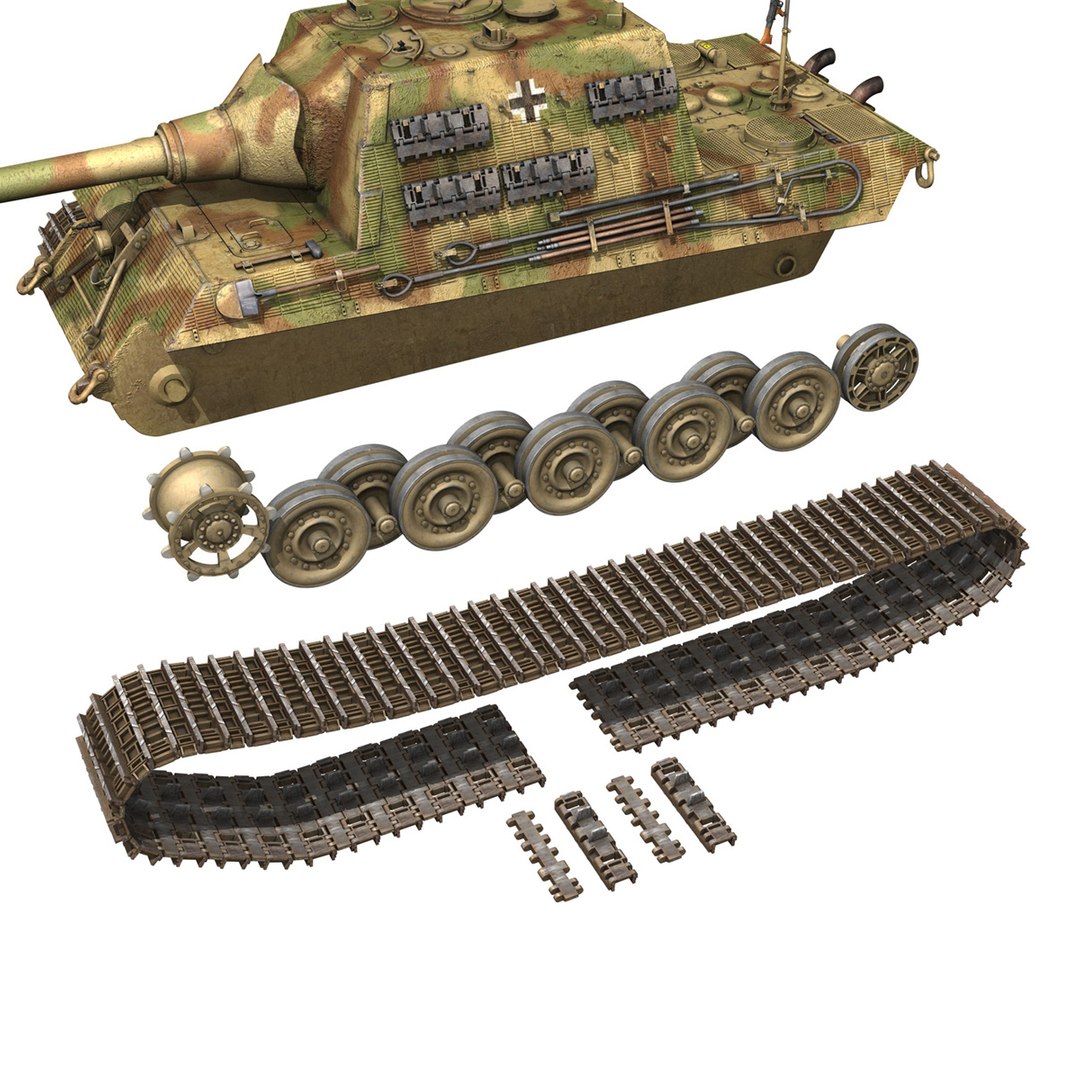 Sd Kfz 186 Tiger Ii 3d Model