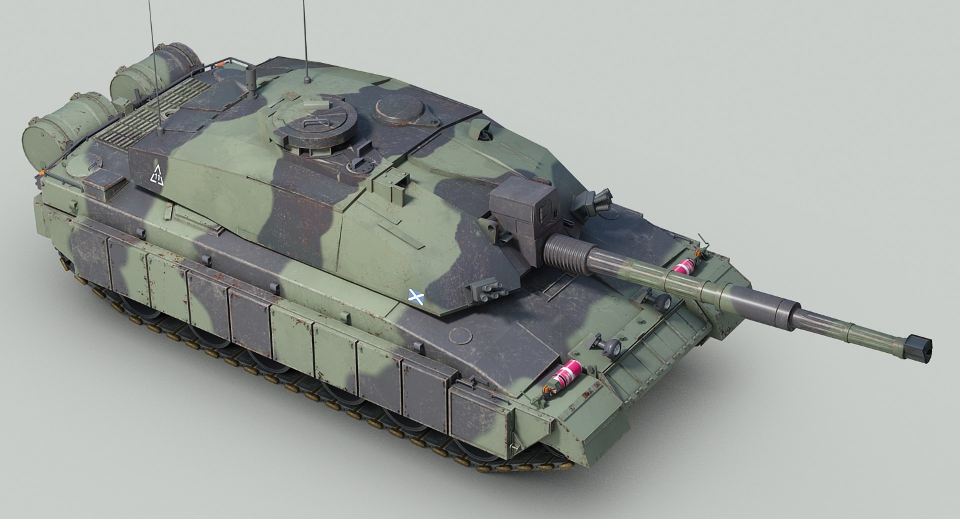 3d British Challenger 2 Mbt Model