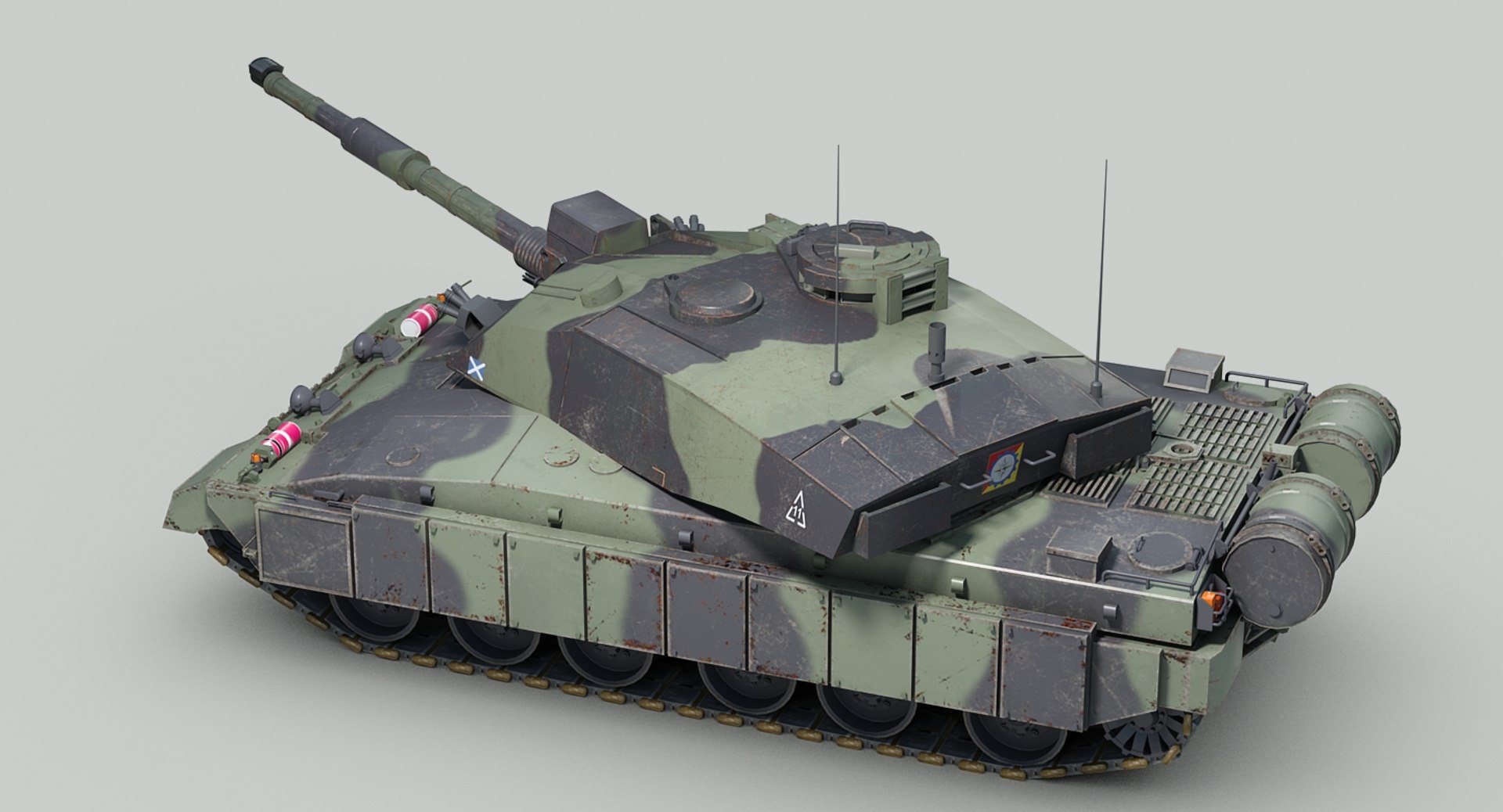 3d British Challenger 2 Mbt Model