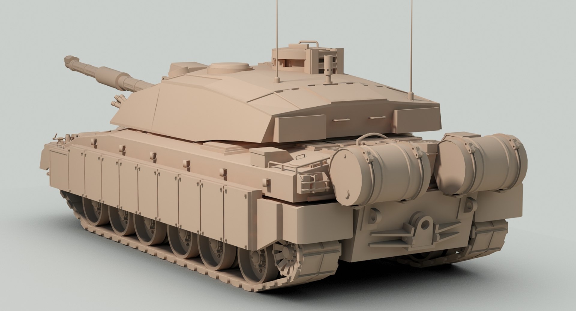 3d British Challenger 2 Mbt Model