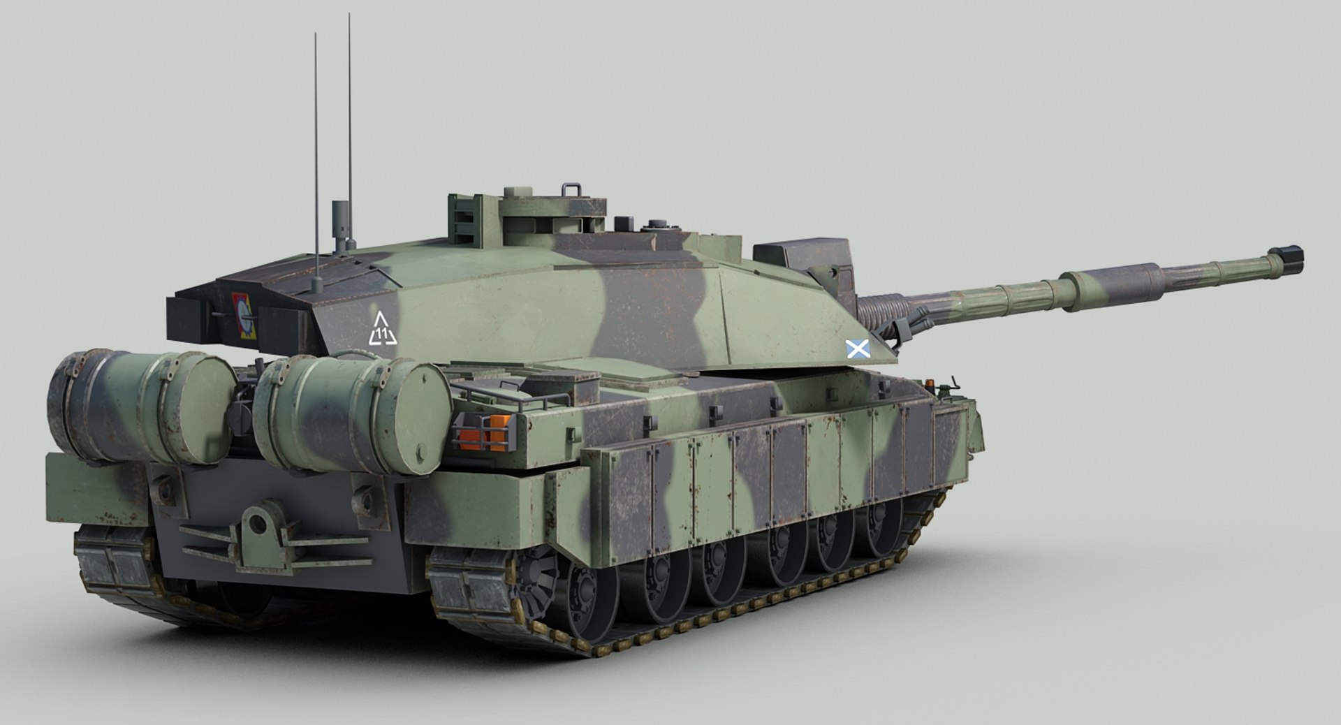 3d British Challenger 2 Mbt Model
