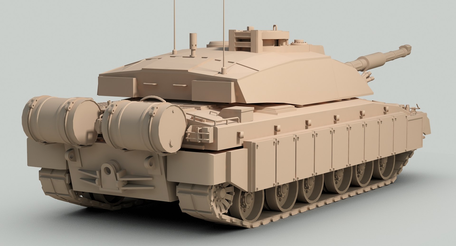 3d British Challenger 2 Mbt Model
