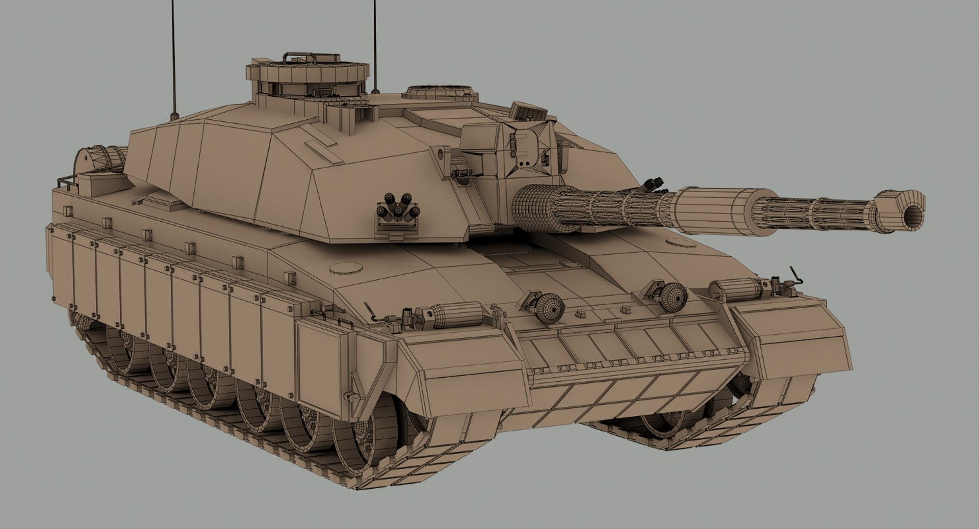 3d British Challenger 2 Mbt Model