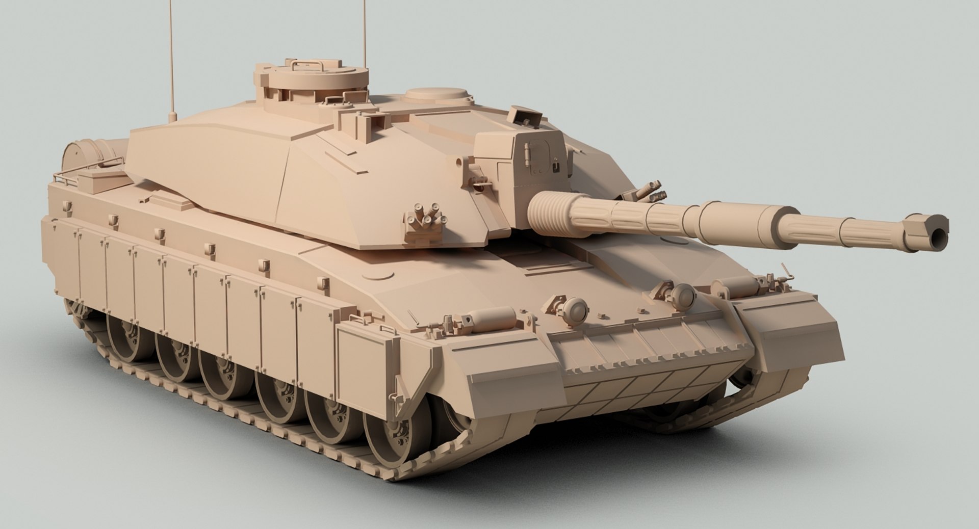 3d British Challenger 2 Mbt Model