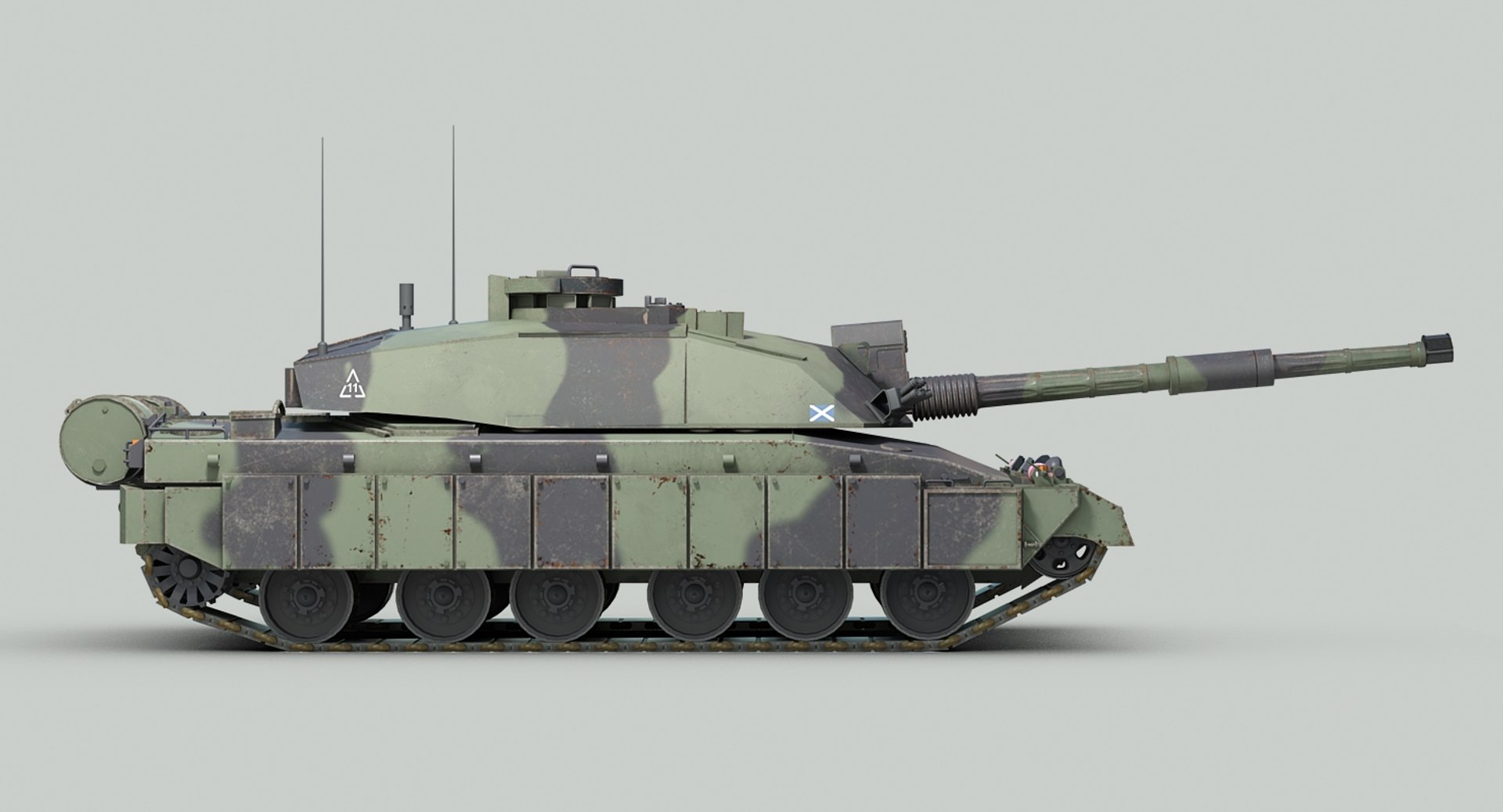 3d British Challenger 2 Mbt Model
