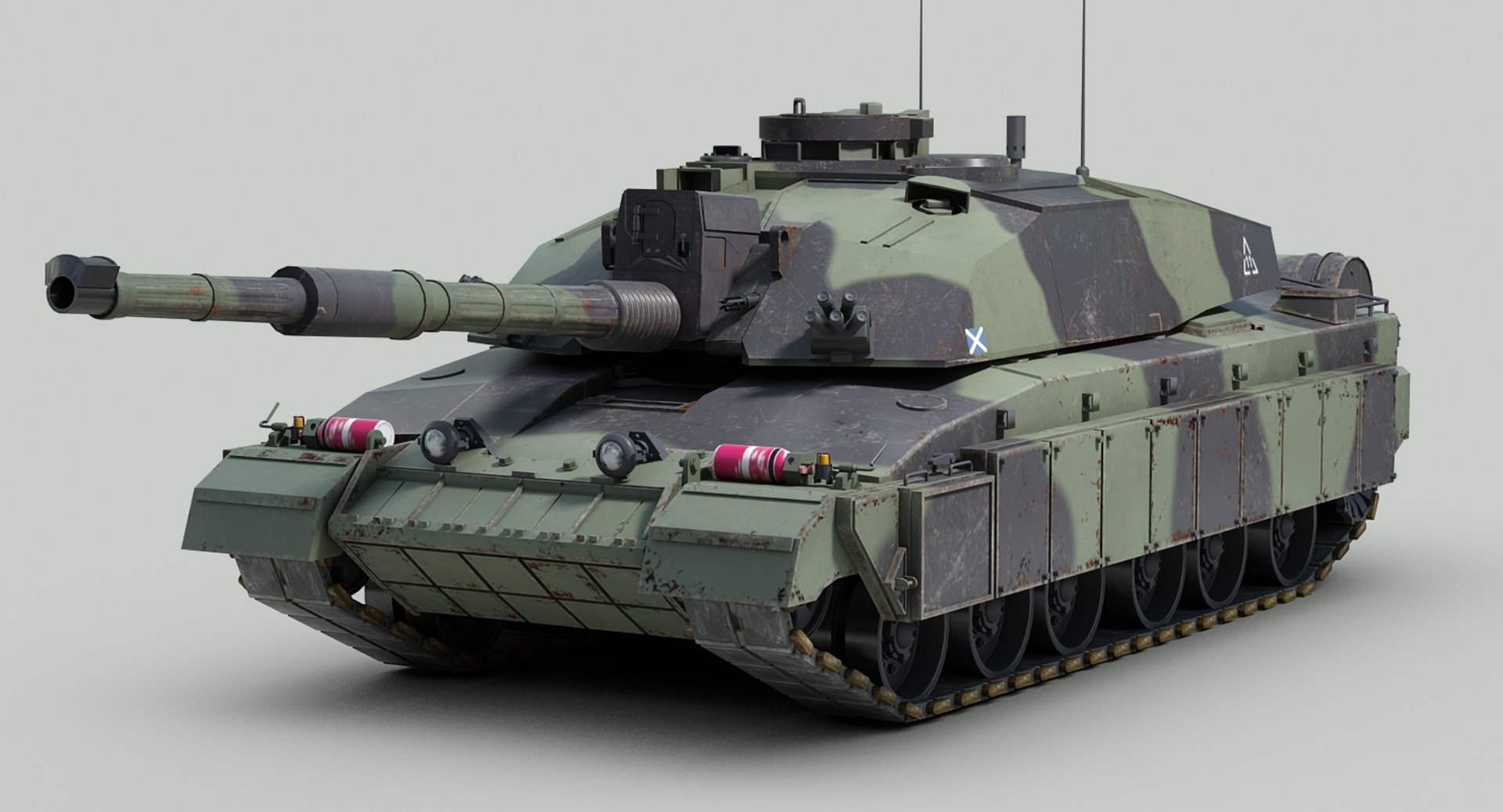 3d British Challenger 2 Mbt Model