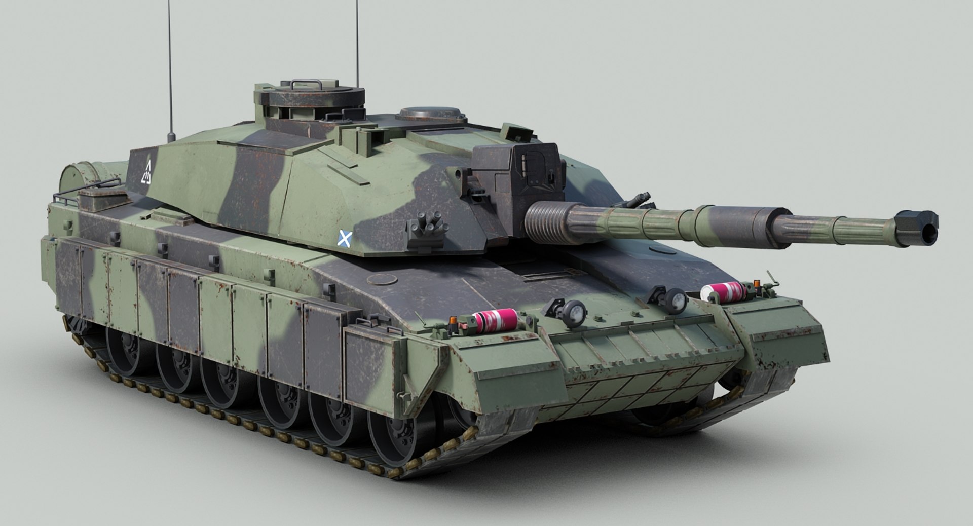 3d British Challenger 2 Mbt Model