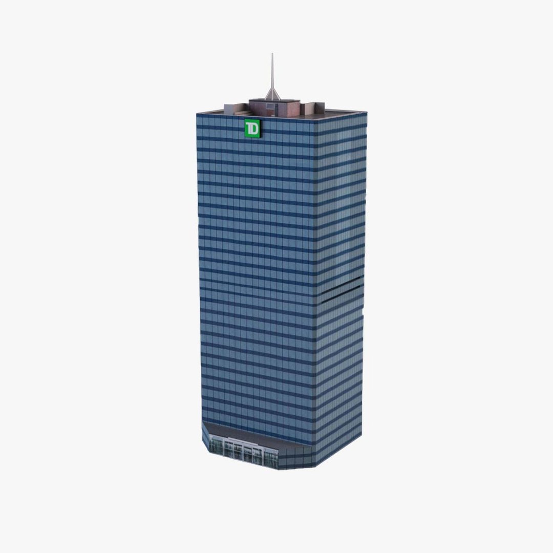 3D TD Tower Vancouver - Ultra-Low-Poly 3D Model Model - TurboSquid 2411186
