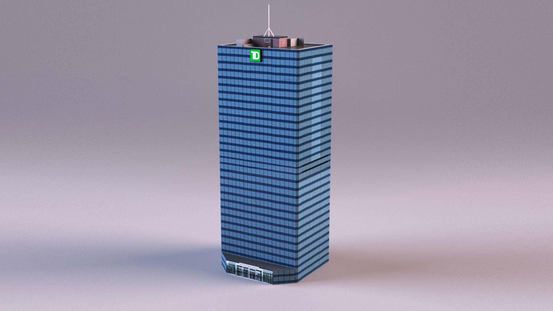 3D TD Tower Vancouver - Ultra-Low-Poly 3D Model Model - TurboSquid 2411186