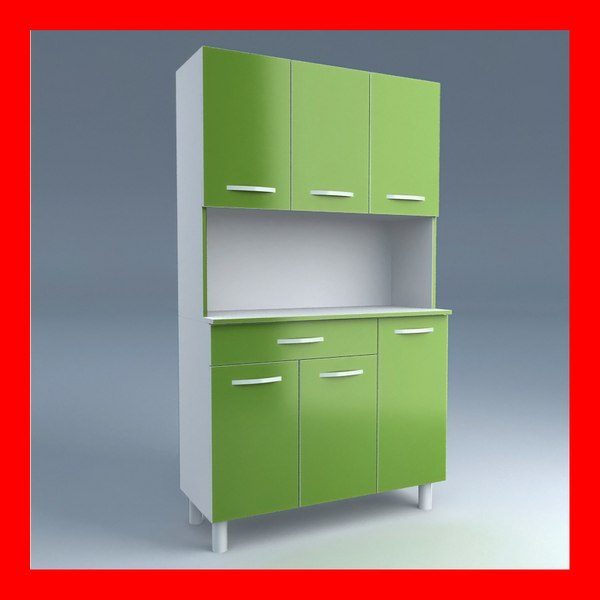 cupboards cabinet 3d model