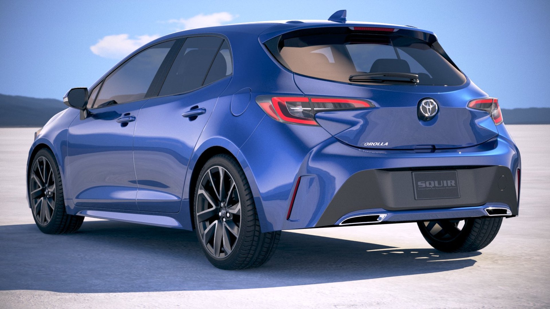 Toyota Corolla Hatchback 3D Model - TurboSquid 1284455