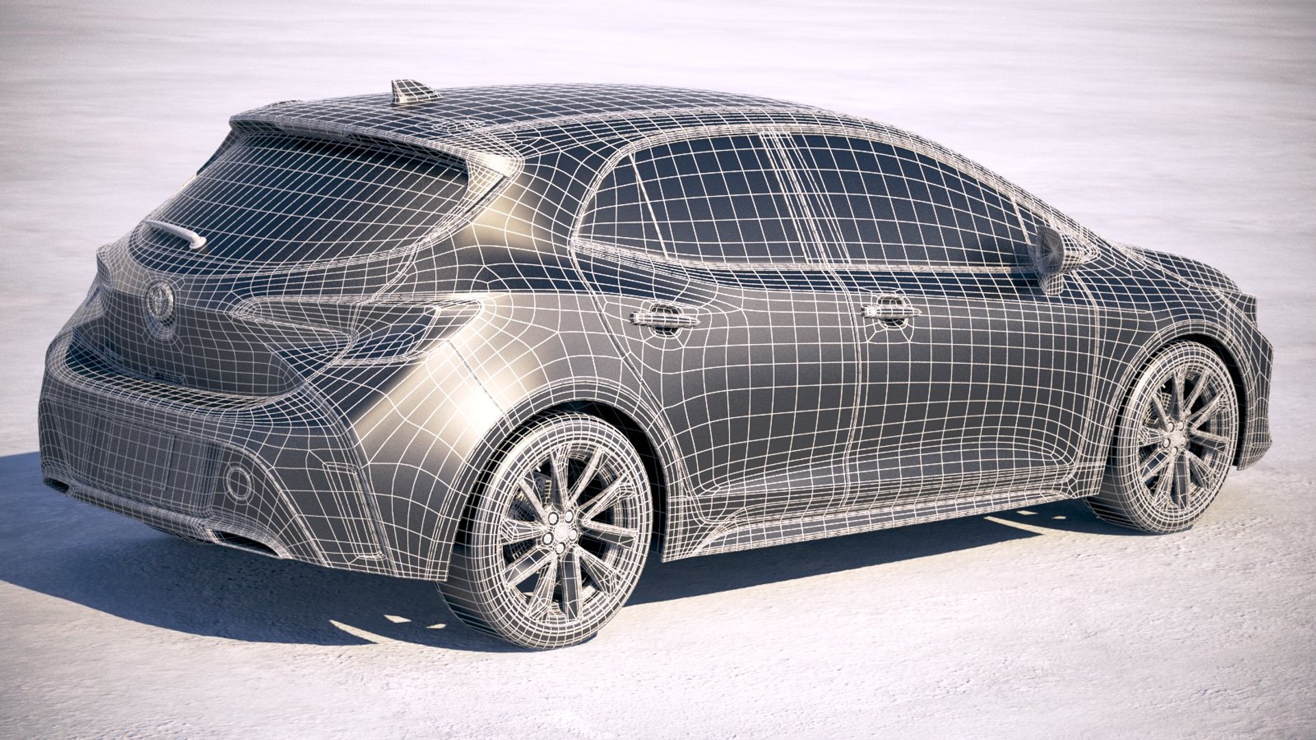 Toyota corolla hatchback 3D model - TurboSquid 1284455