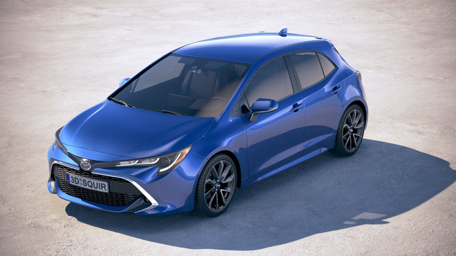 Toyota corolla hatchback 3D model - TurboSquid 1284455