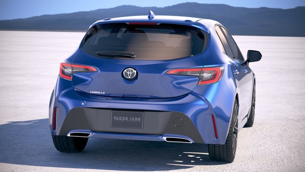 Toyota corolla hatchback 3D model - TurboSquid 1284455