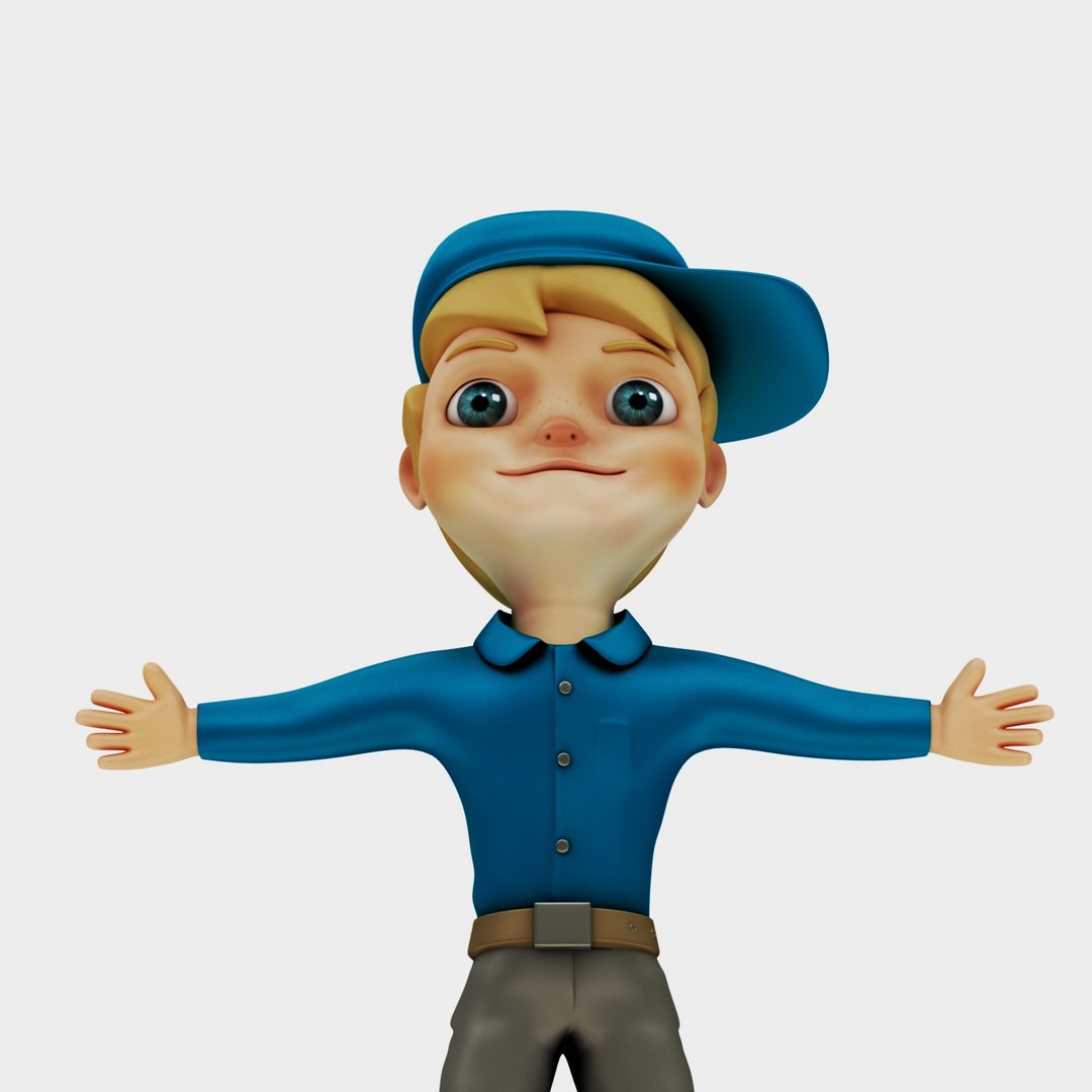 3D Male Man Child Model - TurboSquid 1294822