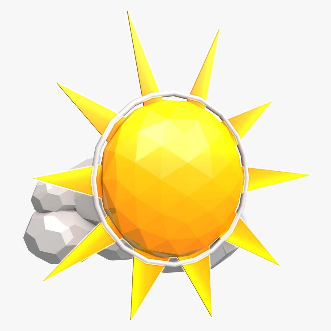 Sun Clouds 3d Model