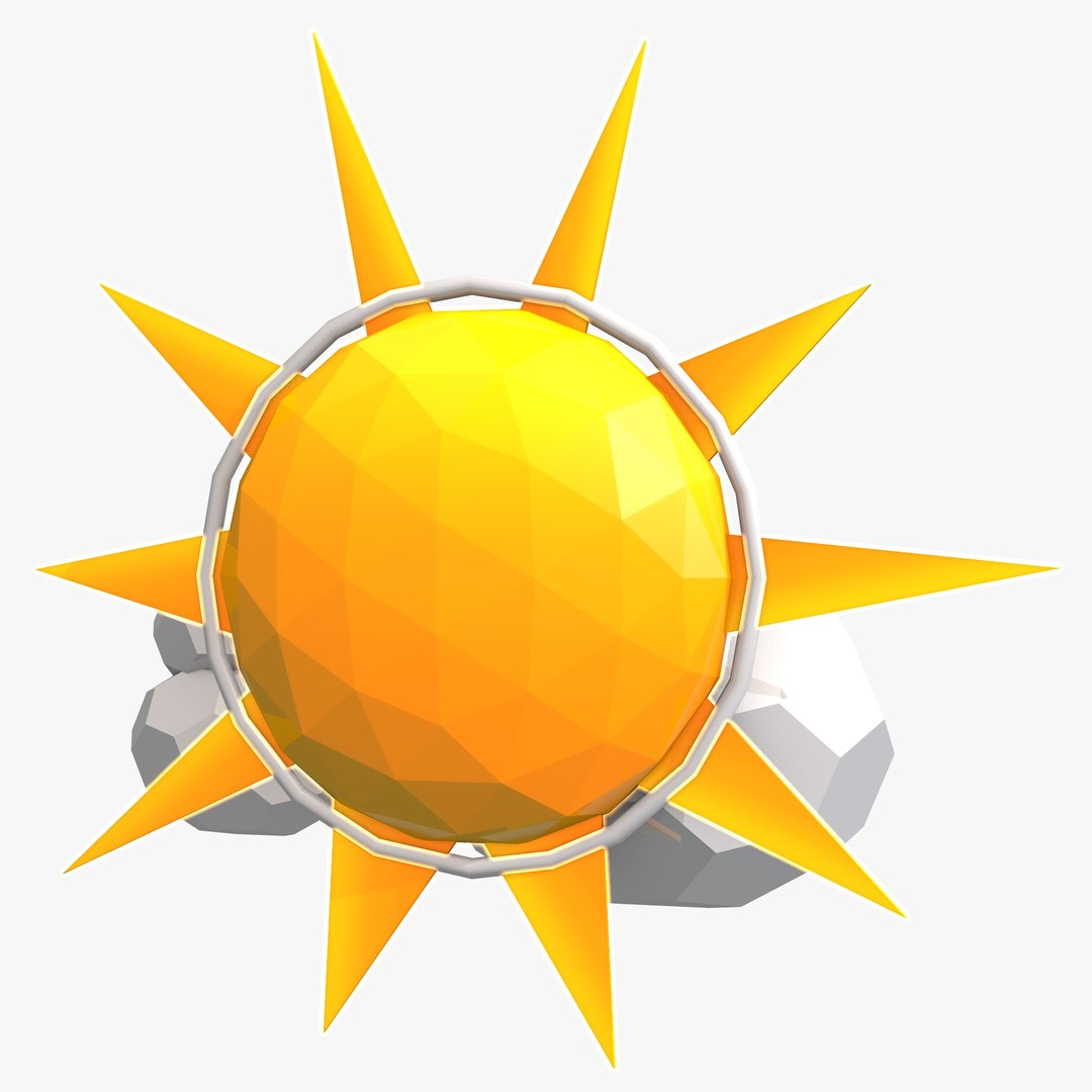 Sun Clouds 3d Model