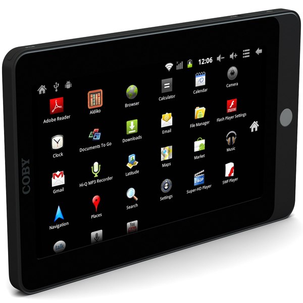 3d model of tablet coby kyros