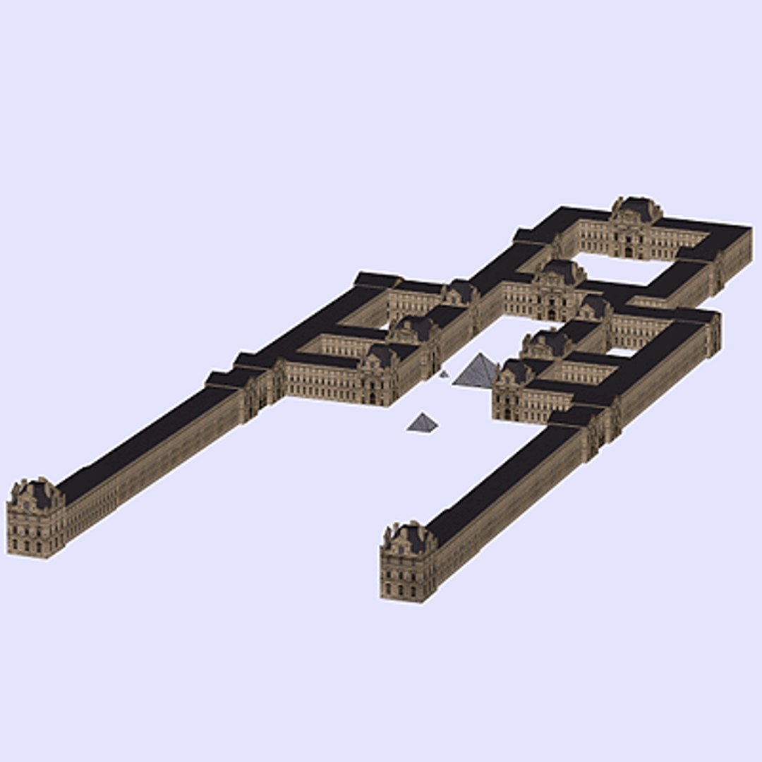 3d Model Of Louvre