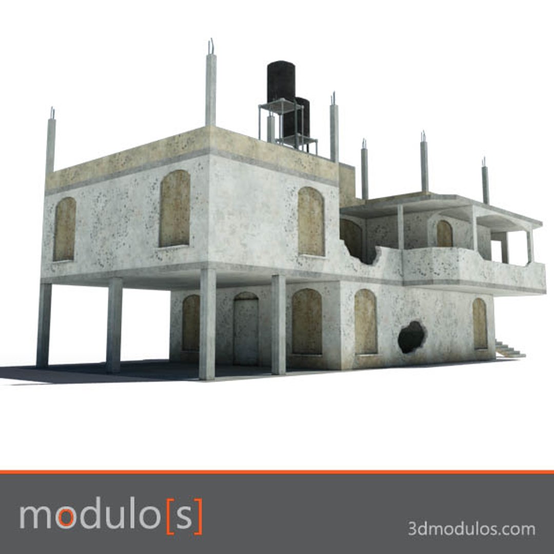 3d Model Ruin Building